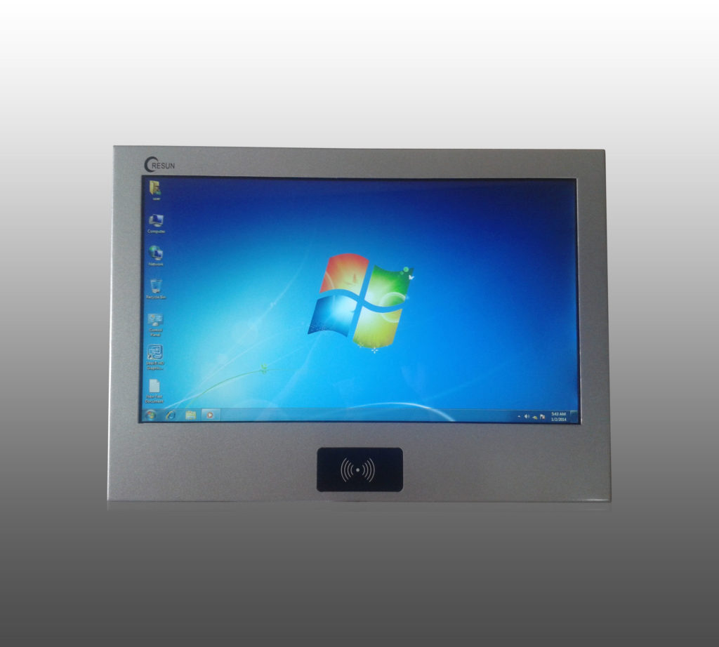 18.5" Fanless Touch Panel Computer with RFID Terminal - Industrial Panel PC