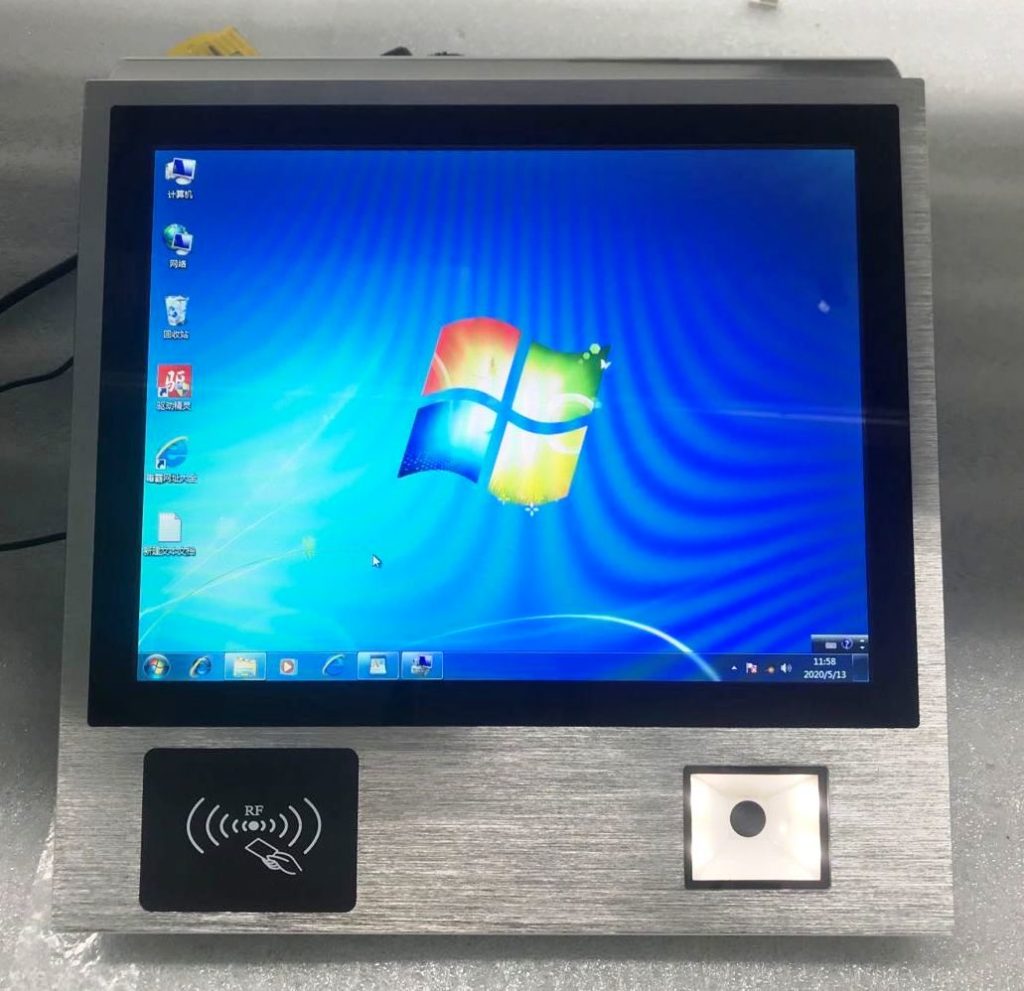 15 inch Touch Screen Panel PC with Scanner and RFID Reader - Industrial ...
