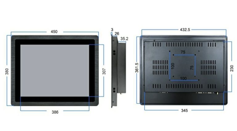 19 inch True Flat Touch Screen Panel Computer - Industrial Panel PC